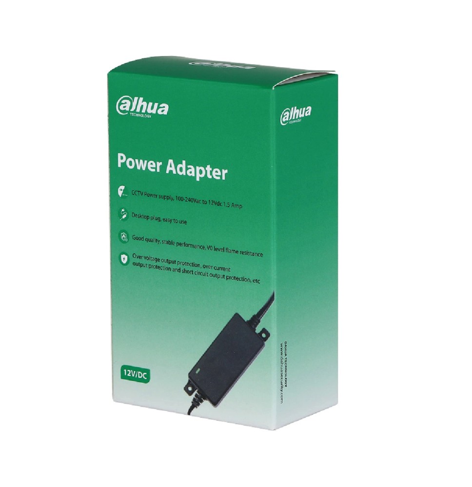 Power Adapter Dahua PFM325D-1215EN – Alimentation à découpage 1,5A / 12V